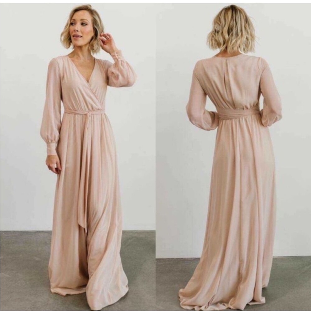 Baltic Born Lydia Maxi Gown Blush Pink S - Gem